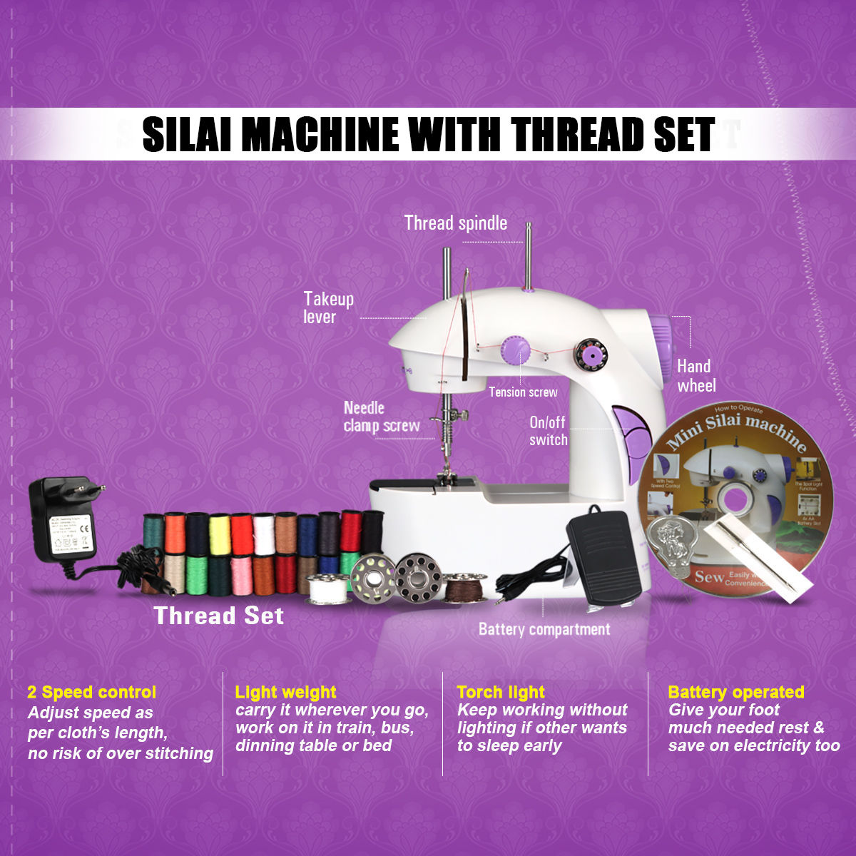 Buy Silai Machine with Thread Set Online at Best Price in India on ...